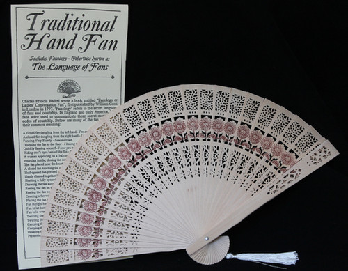 Hand Fan with fanology notes | garstmuseum-1