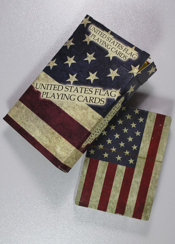 Rustic United States Flag card deck | garstmuseum-1