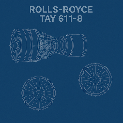 Rolls-Royce TAY 611-8 Engine for Sale | Gulfstream GIV Powerplant