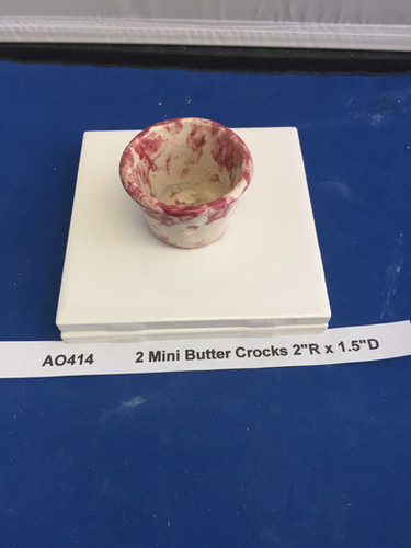 Two Mini Butter Crocks | Ann Original Mold