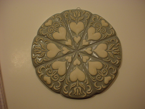 Ginger Bread Tile / Round with Hearts | Ann Original Mold