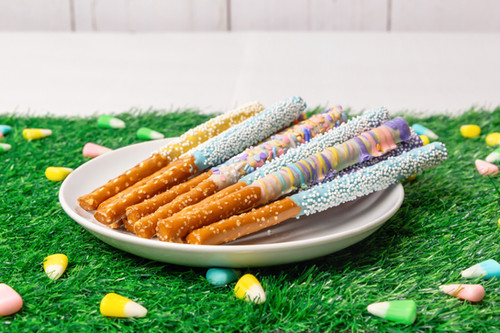 Spring Pretzel Rods | chocolatecafe