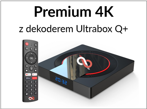 Pakiet Premium 4K + dekoder Ultrabox Q+ 4K HDR (12 miesięcy / 365 dni ...