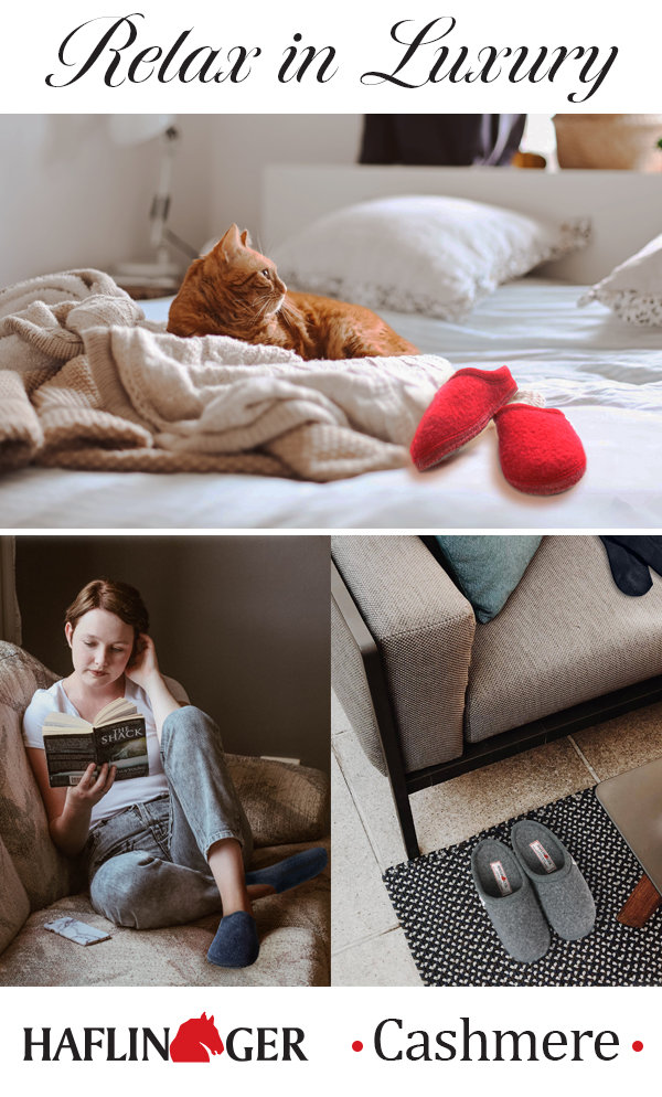 Haflinger Cashmere Slippers - Luxury wool slippers