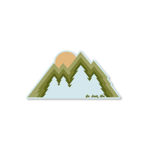 Tree Peaks Sticker | Ten Finger Fish