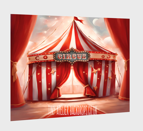 Fabulous CIRCUS tent Backdrop | tinyatelierbackdrops
