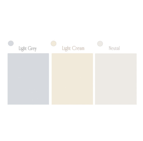 Light Grey + Light Cream + Neutral (3 Most Popular Shades Pack ...