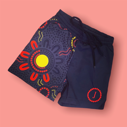 Aboriginal ‘Country’ shorts (kids) | J Indigenous Designs