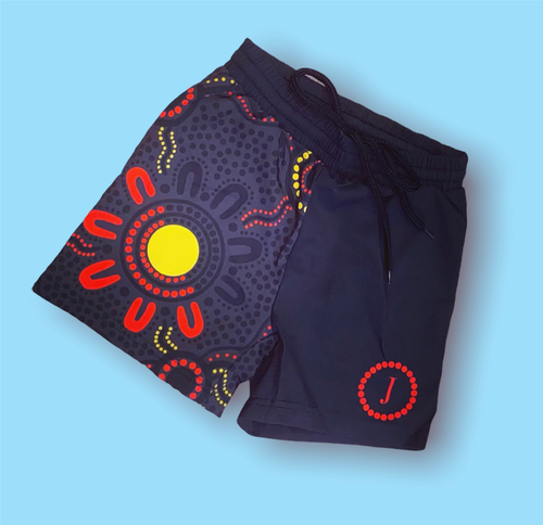 Aboriginal ‘Country’ shorts (adults) | J Indigenous Designs