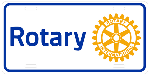 Rotary License Plate | Wise Choice Awards