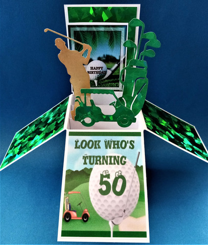 Men's Golfing 50th Birthday Card | C K Cards