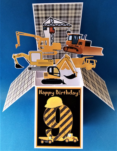 Digger card for a 9 year old | C K Cards