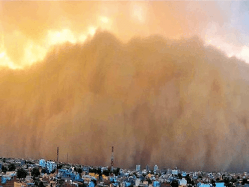 India hit by massive sand storms