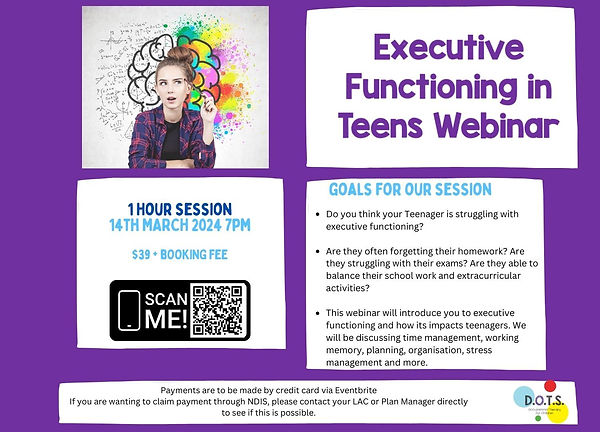 Upcoming Webinars & PD | D.O.T.S OT