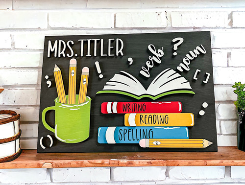 Personalized Reading Sign | PaintedPalette