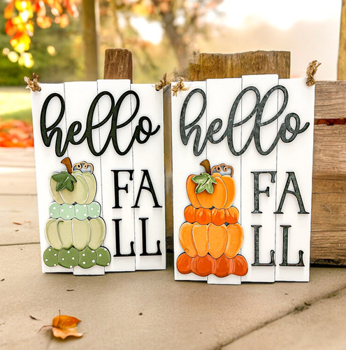 Hello Fall Pallet sign | PaintedPalette