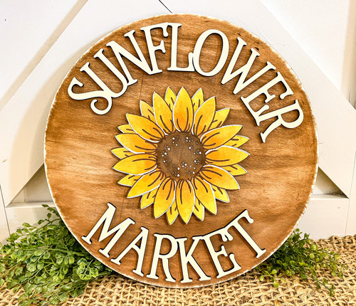 Sunflower Door Sign | PaintedPalette