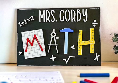 Personalized Math Sign | PaintedPalette