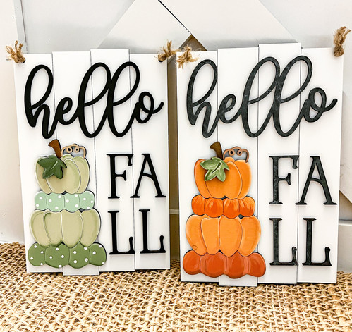 Hello Fall Pallet sign | PaintedPalette