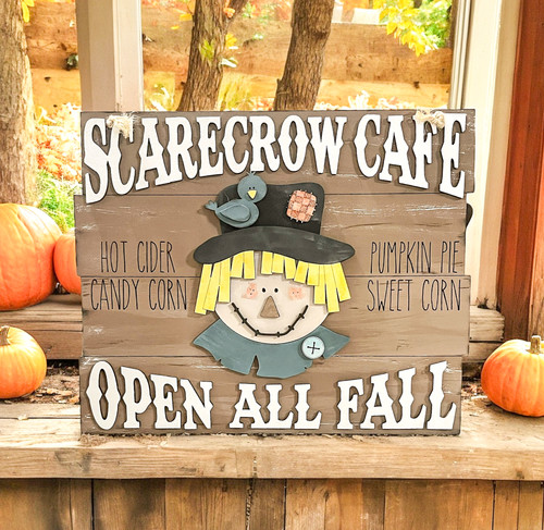 Scarecrow Cafe Sign | PaintedPalette