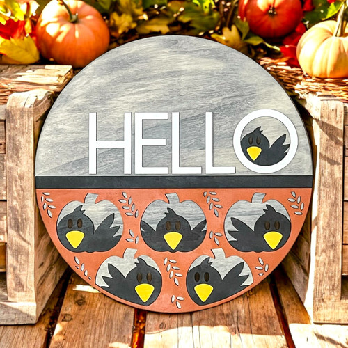 Crow Door Sign | PaintedPalette