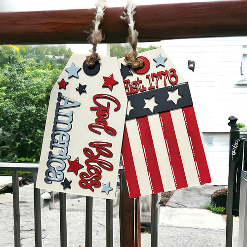 Patriotic Tags | PaintedPalette