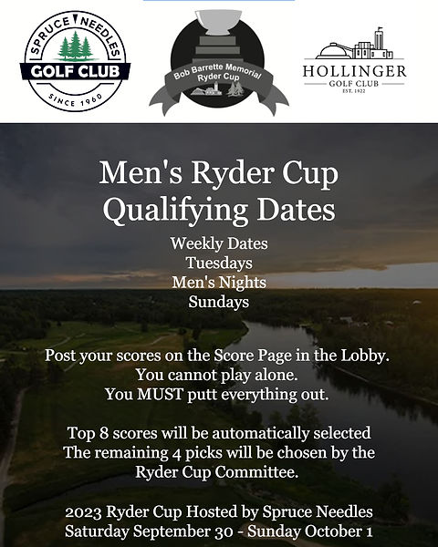 Golf | Spruce Needles Golf Club | Timmins