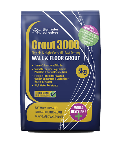 5kg GROUT 3000 WALL & FLOOR TILE GROUT | Master Tiles