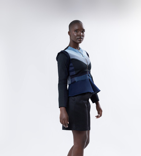 Trenzado Peplum Jacket | Milée Collection
