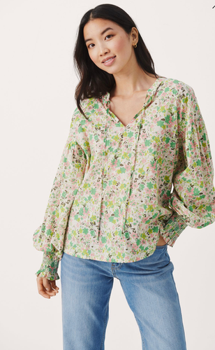 Part Two - Namis Blouse - Green Flower Print | Lily & Rose Bout Part Two - Namis Blouse - Green Flower Print | Lily & Rose Bout