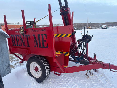 RENT Wheatheart Towable Post Pounder | Prairie Fence