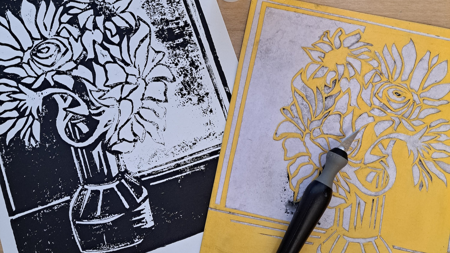 Mat Board Printmaking with artist-in-residence Maria DeAngelo | Atelier ...