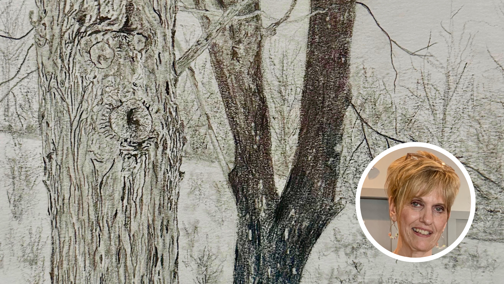 Drawing a Winter Scene of Trees in Graphite Pencil with Nancy Lyons ...