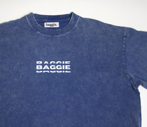Acid Washed Blue T-Shirt | baggie