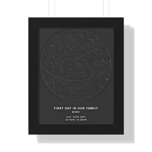 Pet Memorial Gift | Custom Star Map by Date | Dan Customify