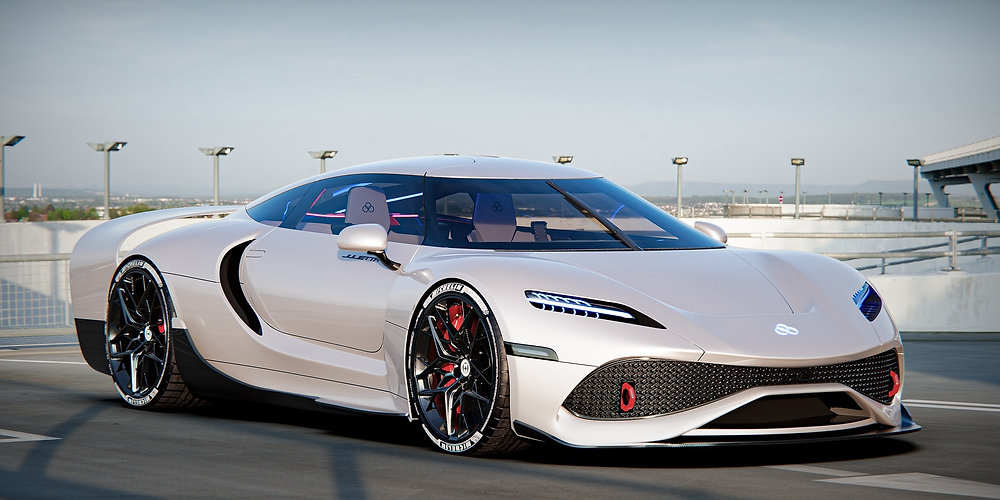 Introducing the Super Racer 1000: The Ultimate Electric Supercar with ...
