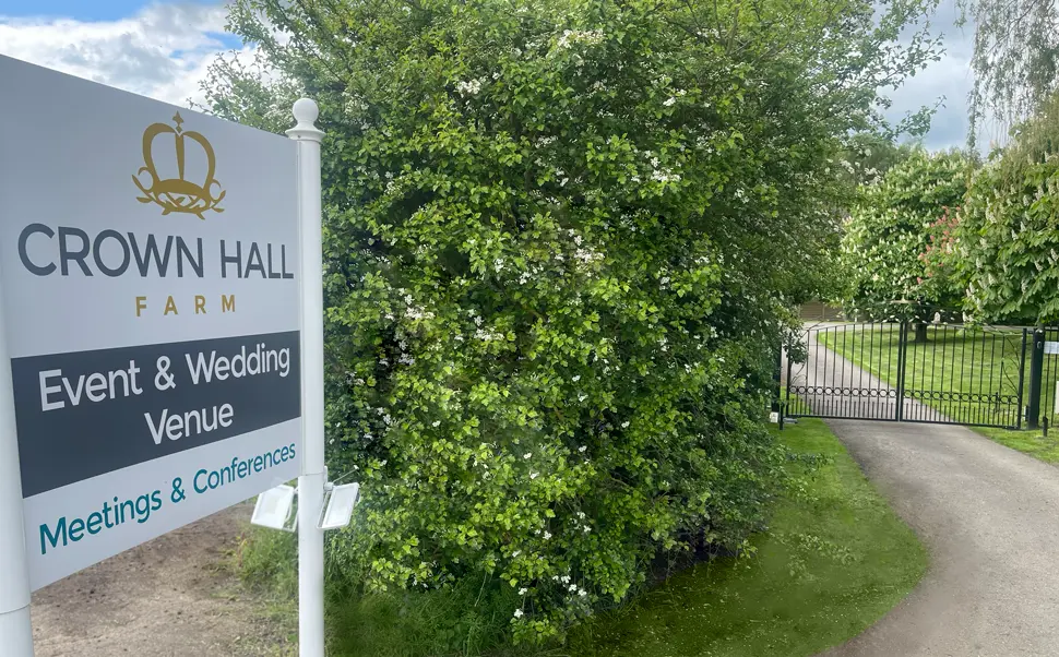 Directions to Crown Hall Farm Venue