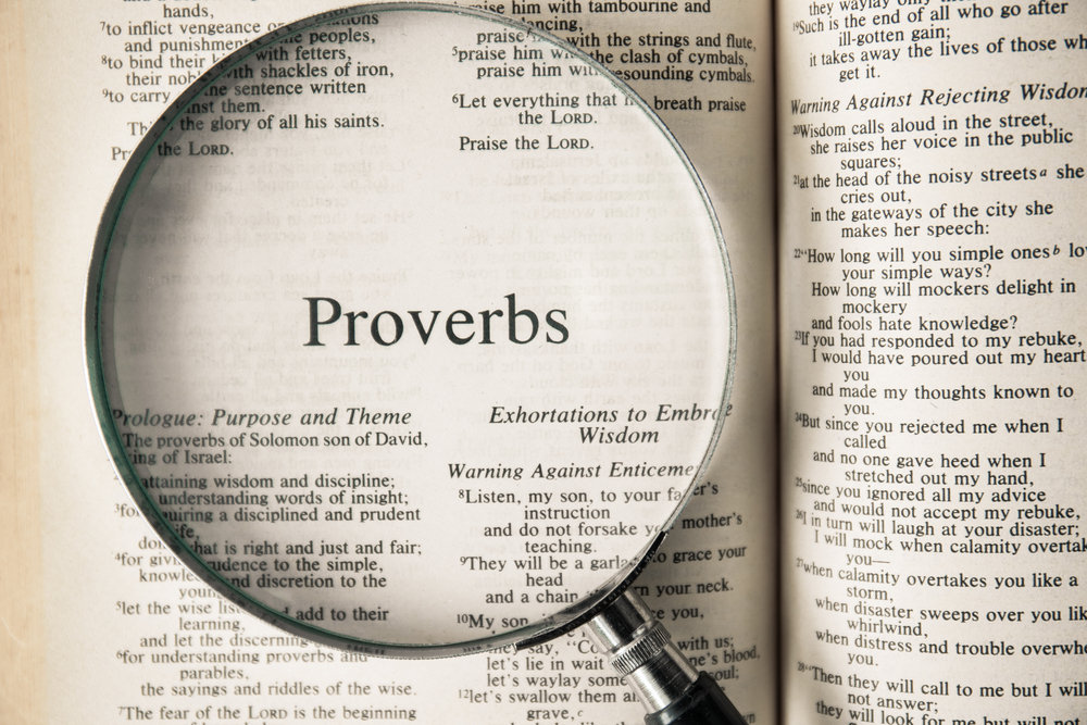 Heidegger's Bible Handbook: Proverbs: Types of Proverbs