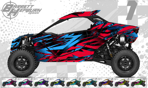 Retro Maze | Can-Am Maverick R Wrap Kit I Offroad Motorsports Graphics