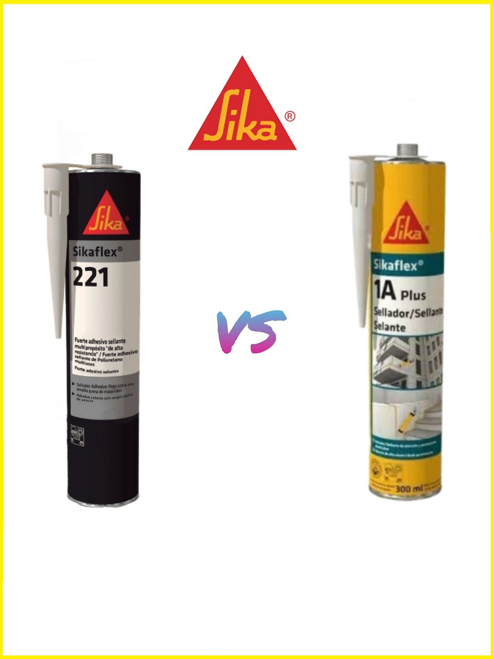 CUALES SON LAS SIMILITUDES Y DIFERENCIAS ENTREA EL SIKAFLEX 221 Y EL SIKAFLEX 1A