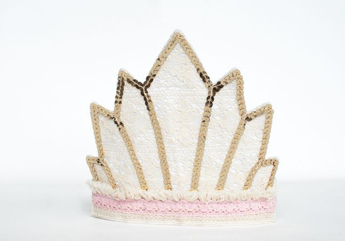 Tiare couronne or et sequins | GribouilleTaChambre