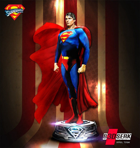Superman 1978 Christopher Reeve Hero Action Figure 3D Modello File STL ...