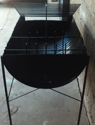 Parrillero Medio Tanque De Chapa C/parrilla | FerreteríaPlazaVerdi