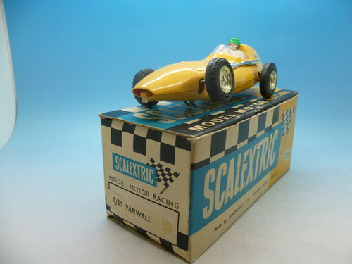 Scalextric C55 Vanwall in Yellow, lovely car and boxed | Scalextricman