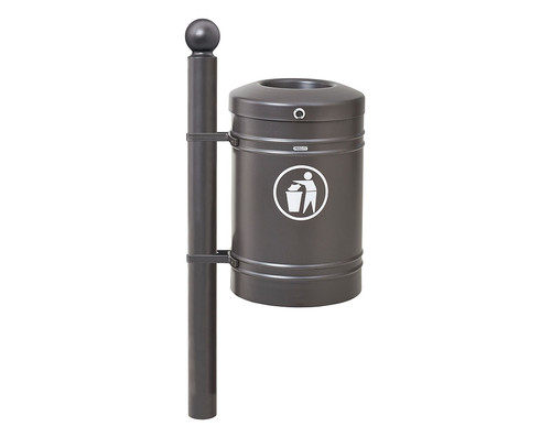 Standard steel litter bin – Sphere - 40 litres | Urbanforte