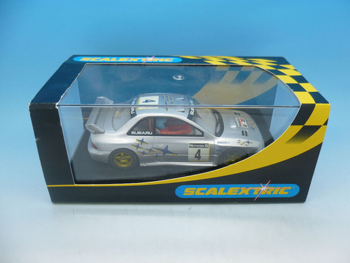 Scalextric C2236W Subaru Impreza No.4 in silver | Scalextricman