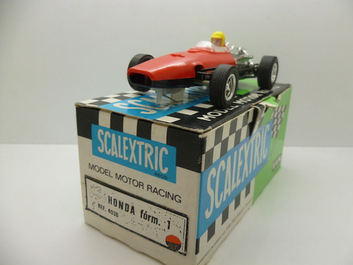 Scalextric C36 Honda, made in spain, red on black base, totally super ...