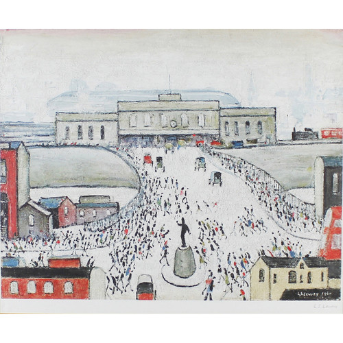 Station Approach, Signed in Pencil | L.S. Lowry Prints