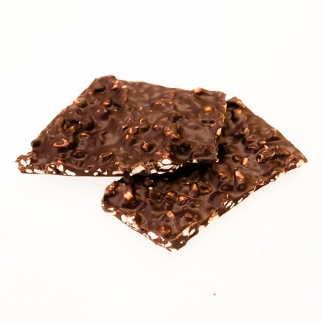 Dark Chocolate Nibbed Hazelnut 100g (VE) | Tobermory Chocolate