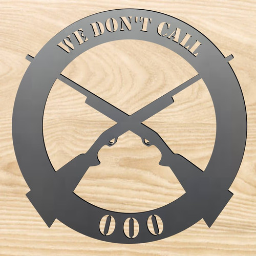 Buy: We don’t call 000 - monogram | Perth Metal Art | 108AUD